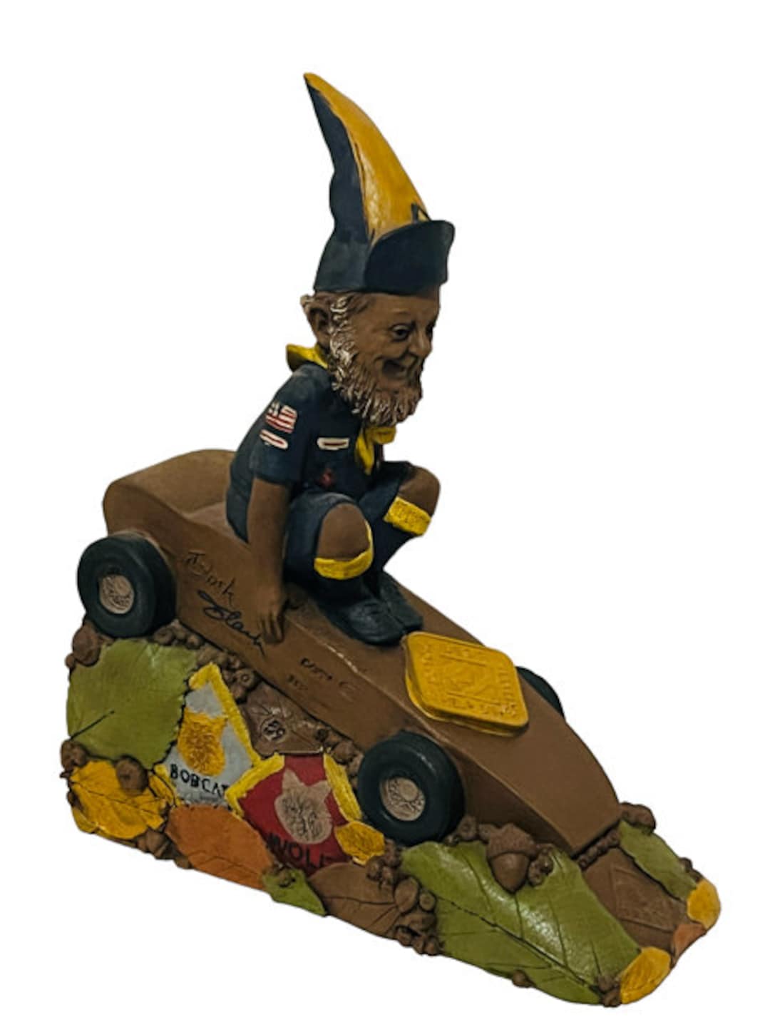 Tom Clark Figurine Gnome Elf SIGNED Sculpture Cairn Vtg Cub Scouts Boy ...