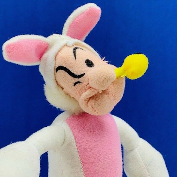 Popeye plush stuffed animal easter bunny rabbit carrot king feature ...