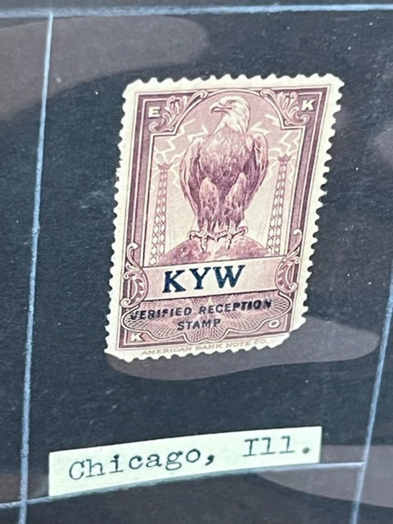 EKKO Stamp Early Ham Radio Days Dxer Collector American Bank - Etsy