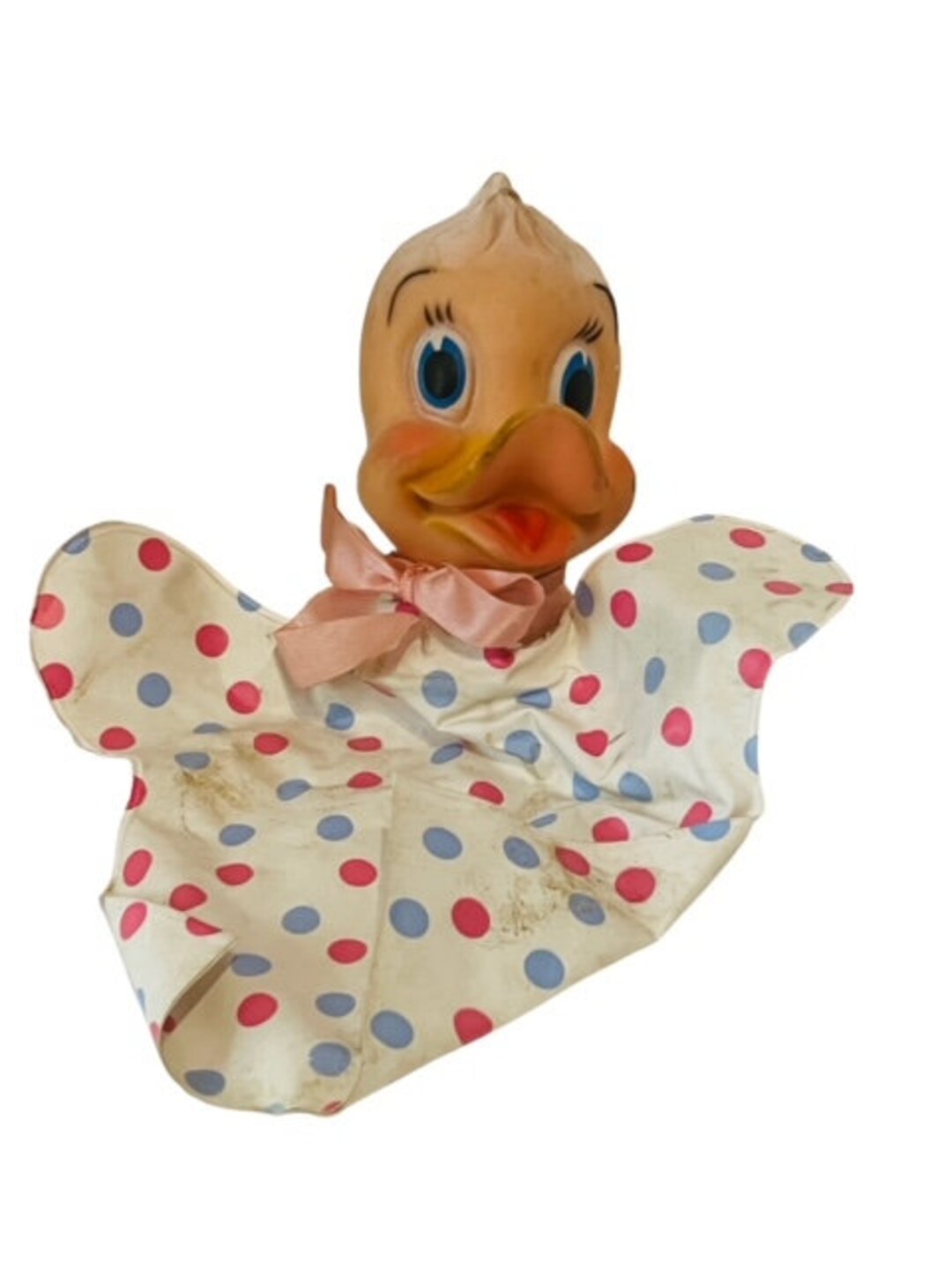 Baby Donald Duck Disney Polka Hand Puppet Toy 1969 Muppets Mr Rogers ...