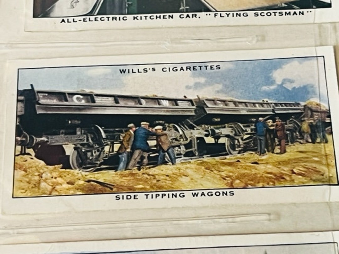 Railroad Card Train Railway Equipment 1938 HO Wills Imperial Side ...