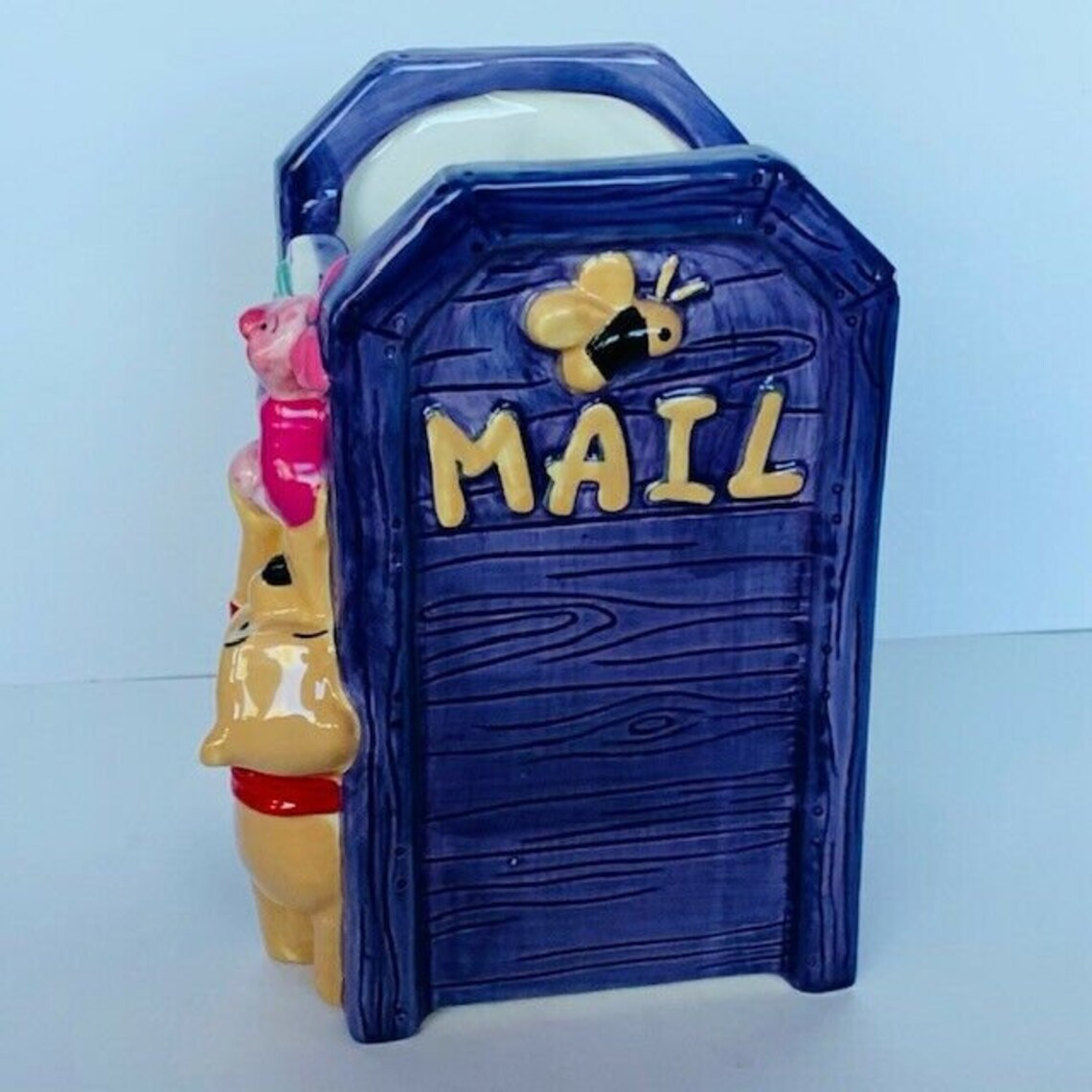 Walt Disney Planter Winnie Pooh Mail Box Figurine FTD Piglet | Etsy