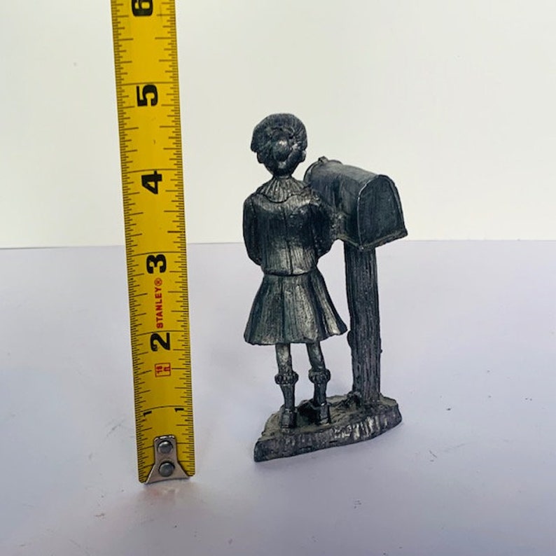 Michael Ricker Pewter Figurine Vtg Signed Sculpture Metal - Etsy