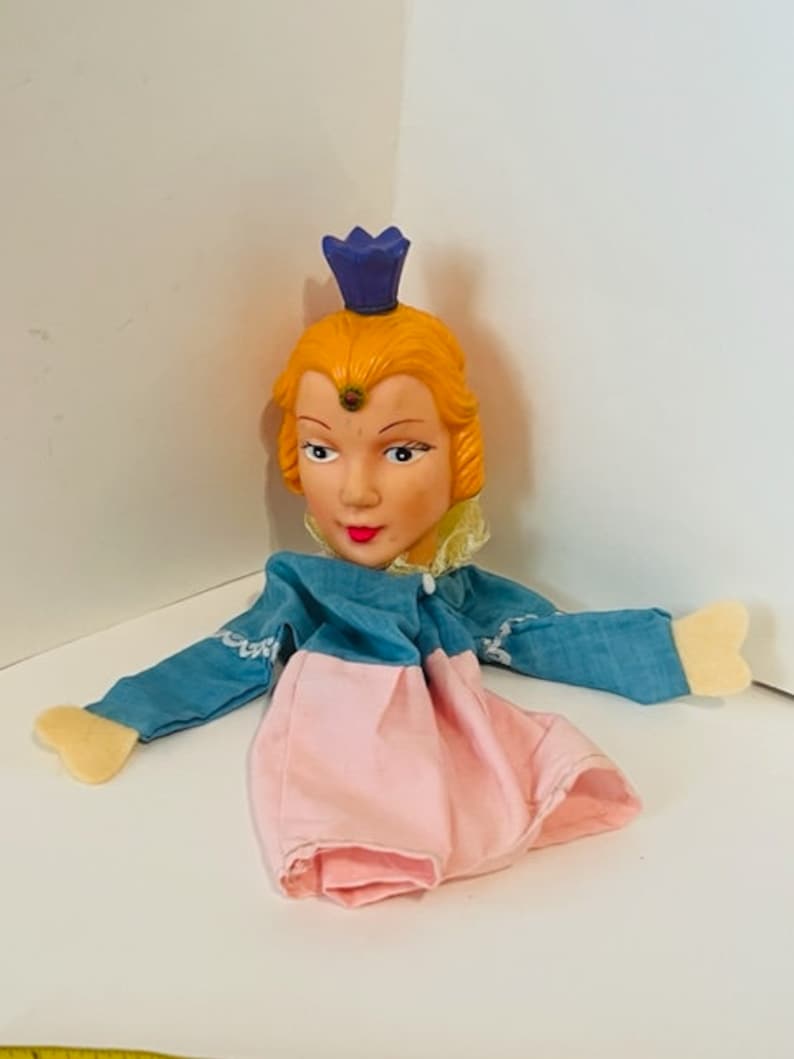 Hand Puppet Toy 1969 Muppets Mr Rogers Vtg Antique Jim Henson Queen ...