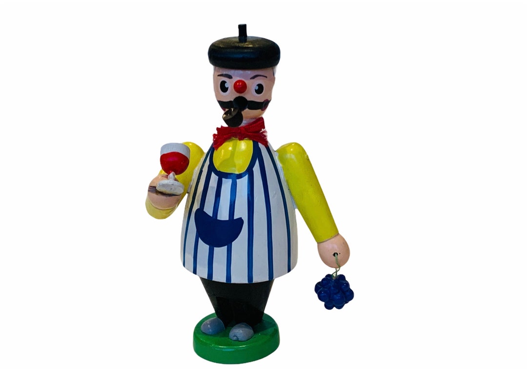 OTTO MERTENS SMOKER West Germany Hand Carved Wood Wooden Nutcracker ...