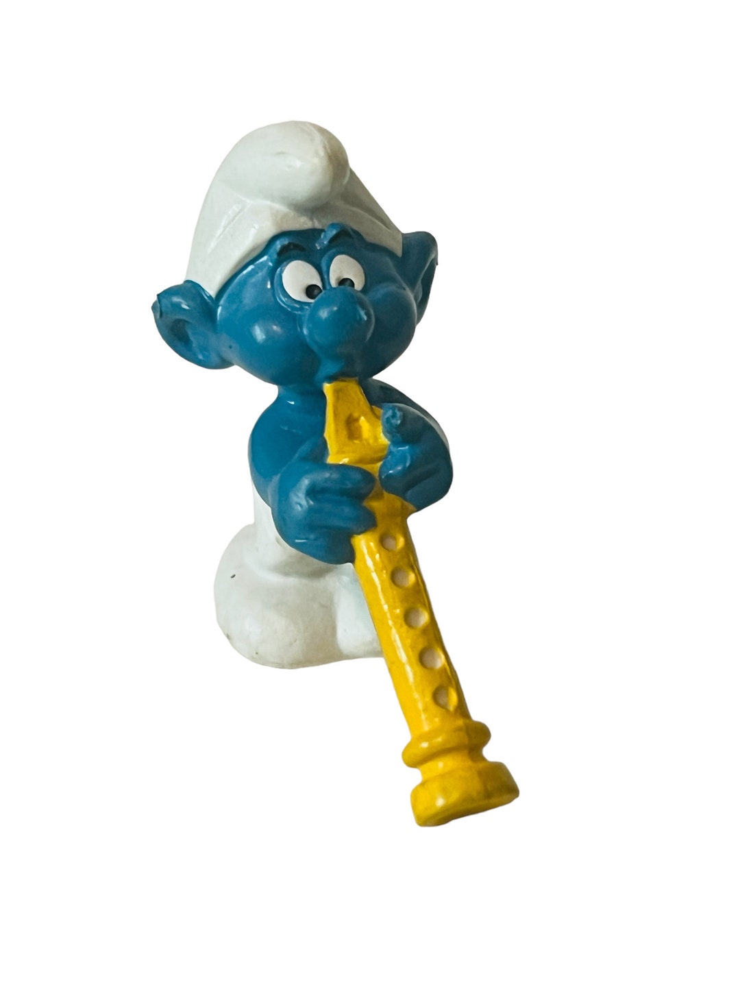Smurfs Vtg Toy Figure Peyo Schleich Bully Germany 1978 Oboe Saxophone ...