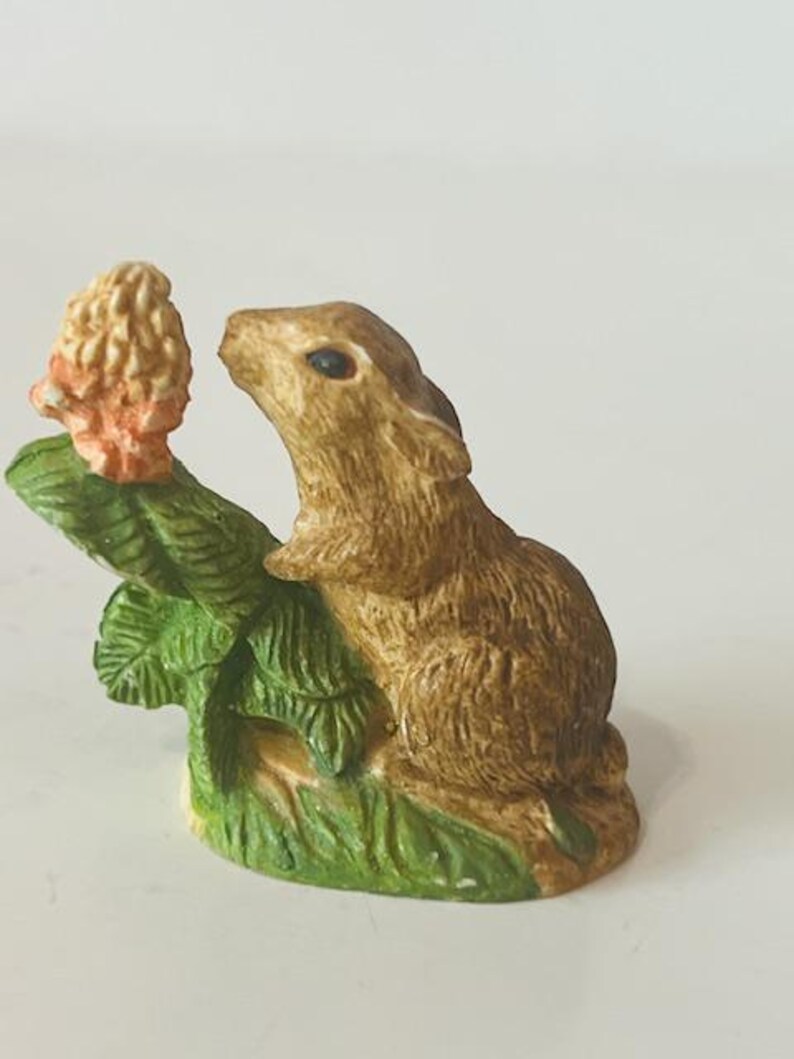 Franklin Mint Elfie Harris Woodland Animal Miniature 1986 Vtg Rabbit ...