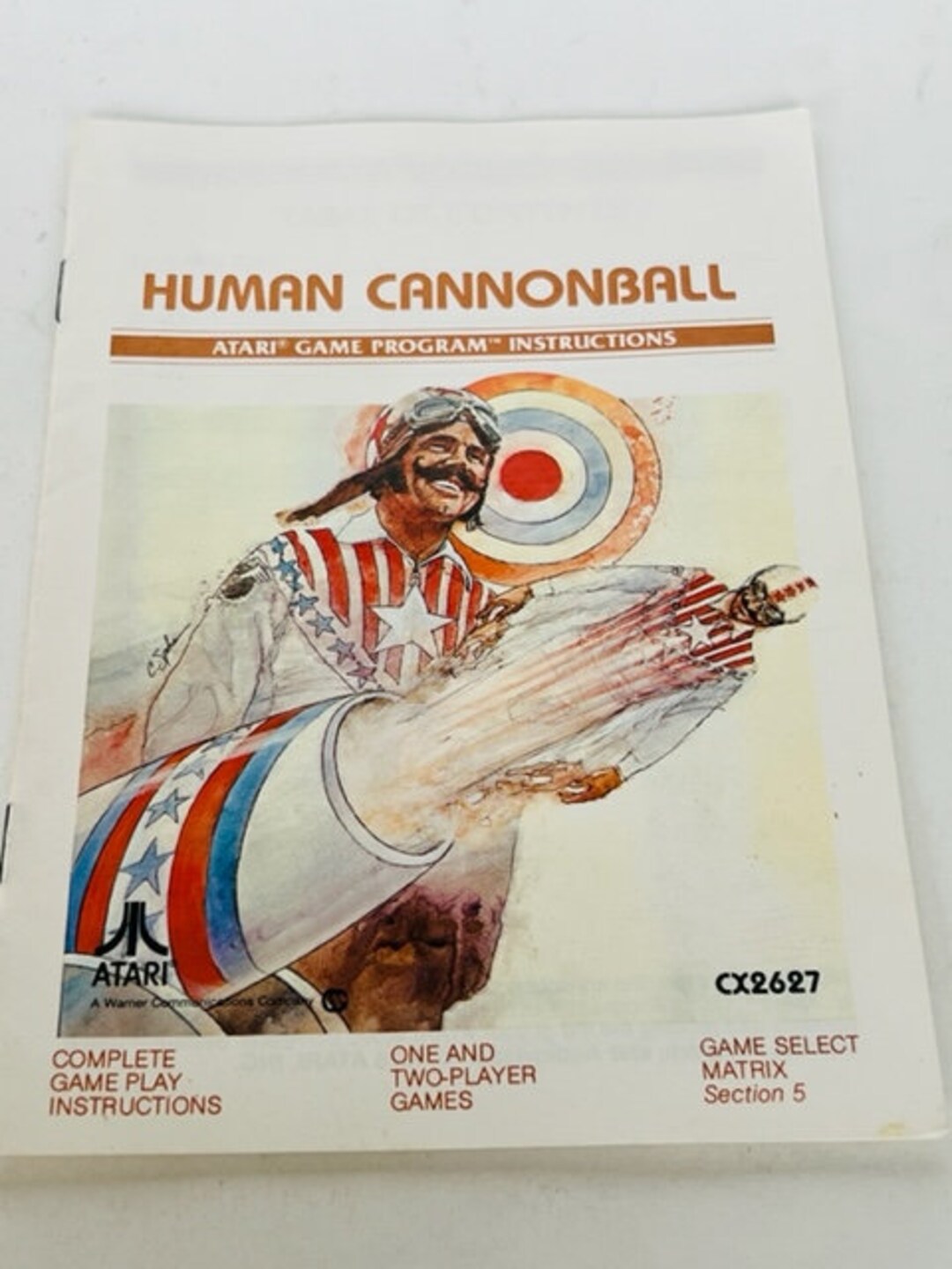 Human Cannonball Atari 2600 Video Game Vtg Manual Instructions Arcade ...