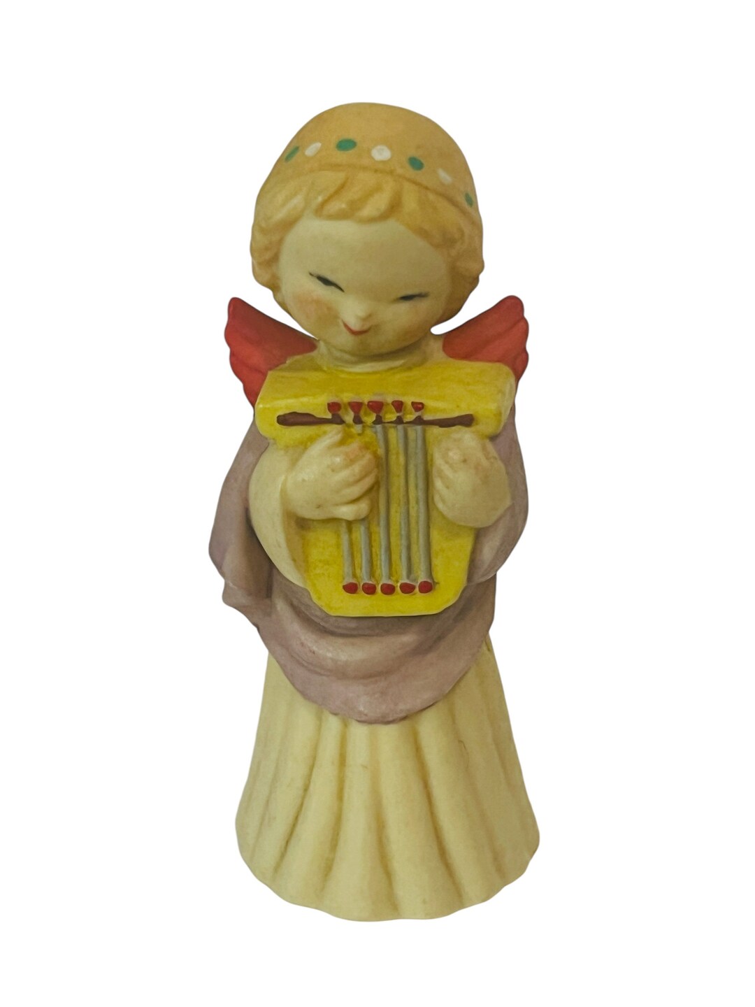 Anri Ferrandiz Italy Hand Carved Figurine Vtg Signed Antique Harp Angel ...