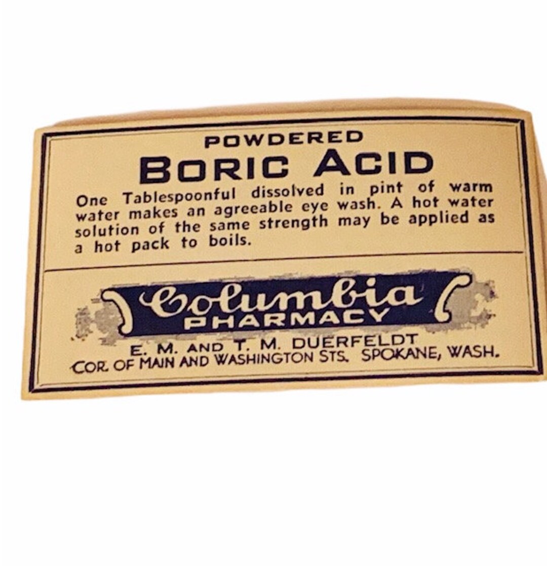 DRUGSTORE PHARMACY LABEL Antique Paper Ephemera Vintage Ww1 Era Wwi ...