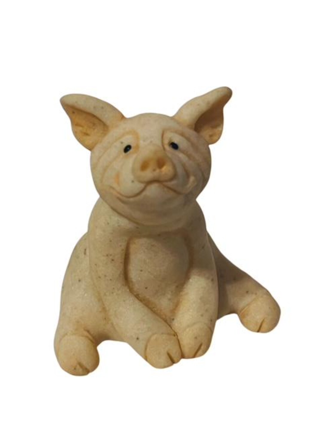 Quarry Critters Pig Stone Figurine Sculpture Second Nature Design ...
