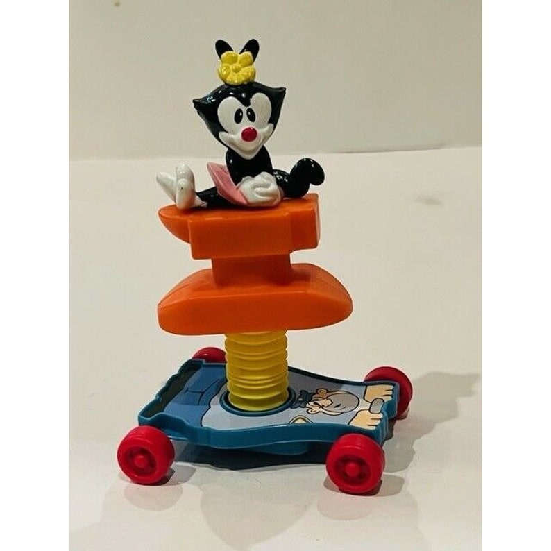 Animaniacs Mini Toy Figure Vtg Yakko Warner Wakko Dot Pop up Car Bobble ...