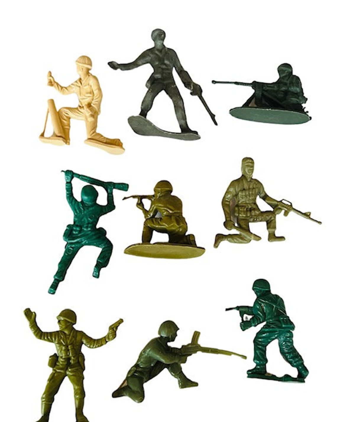 Toy Soldier Vtg Military Figure Army Men Mpc Mee Marx Plastic - Etsy