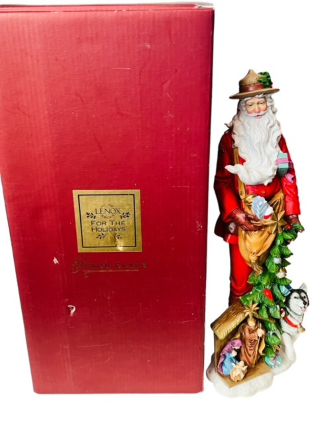 Lenox Yukon Figurine Christmas Santa Claus Sculpture Statue for Holiday ...