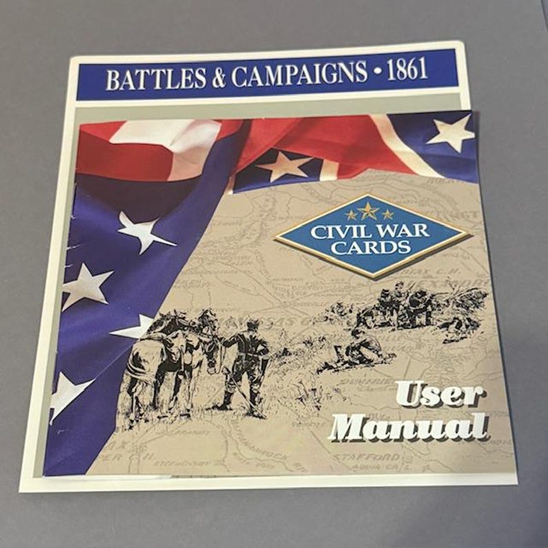 Civil War Card 1995 Atlas Military Battles Campaigns 1861 Blackburns ...