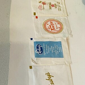 Imperial Sugar Packet LOT Ephemera 1960s Texas Lubys Restaurant Austin ...