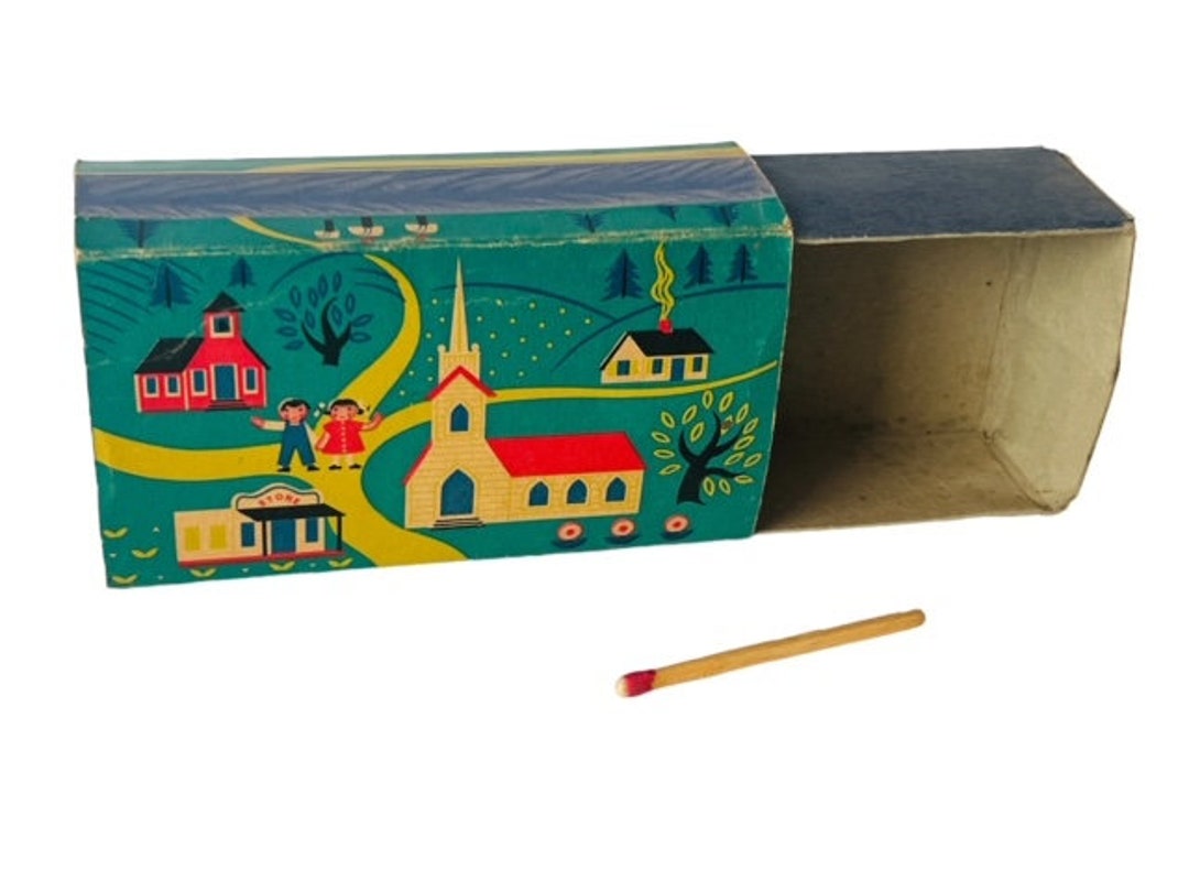 Ohio Blue Tip 1955 Match Holder Box Matchbook Vtg Advertising Ad ...