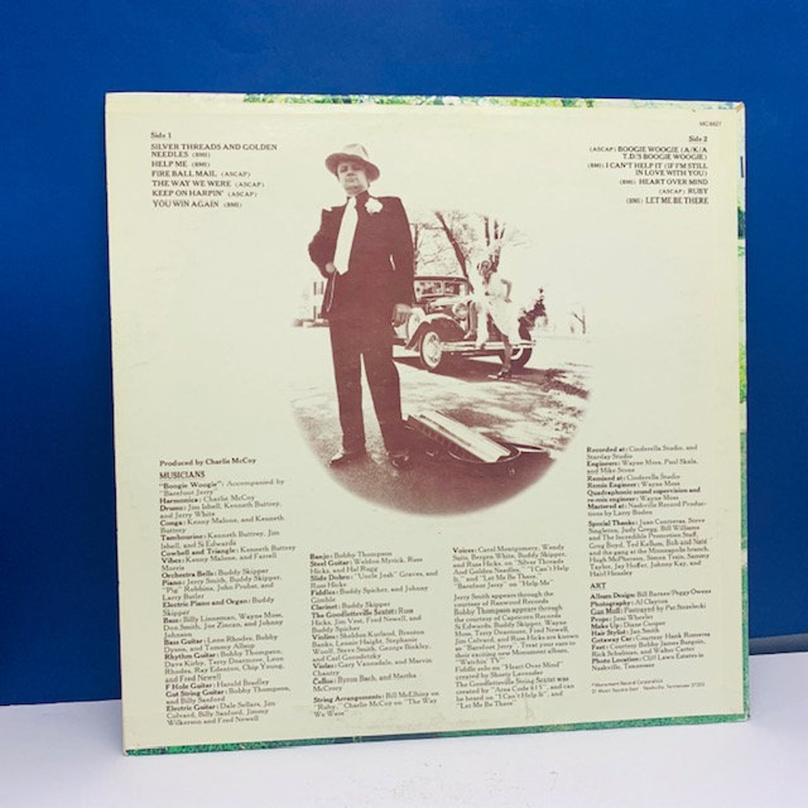 VINYL RECORD VINTAGE 33 Rpm Music Album Lp Vtg Cover Sleeve Mcm Charlie ...