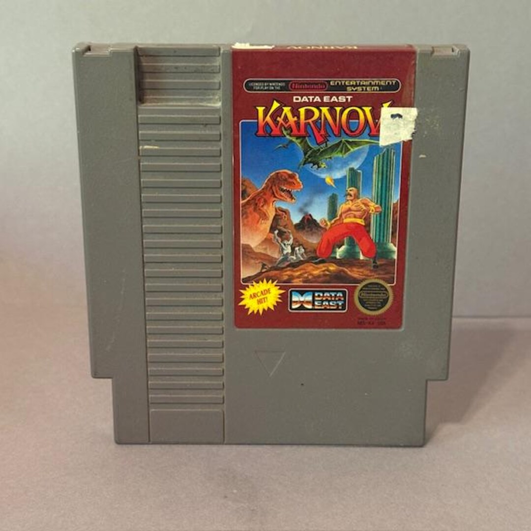 Vintage Nintendo Video Game NES Cartridge Japan 1988 Karnov Data East ...
