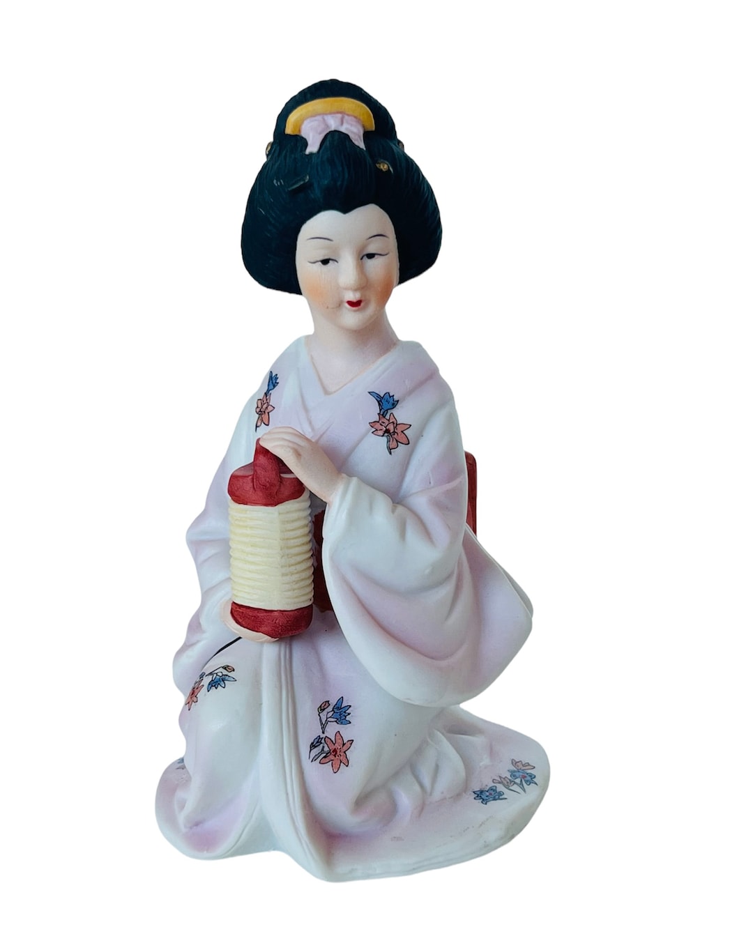 Seizan Geisha Figurine Vtg Ceramic Statue Sculpture Japan Dancer Decor ...