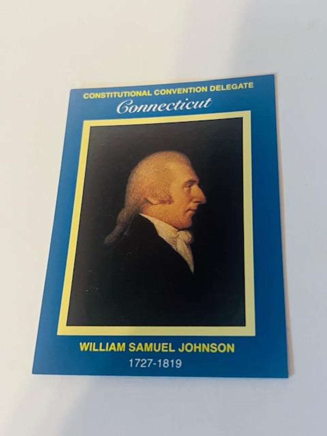 Delegate Card Constitutional Convention 1787 Politics William Samuel ...