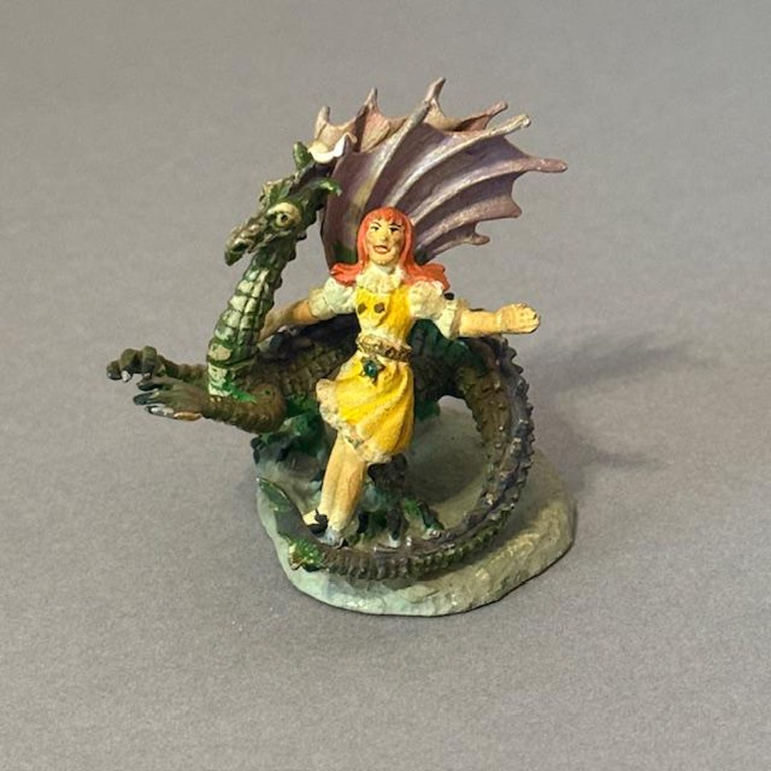 Franklin Mint Pewter Figurine Kingdom of Xanth Dungeons Dragons Stanley ...