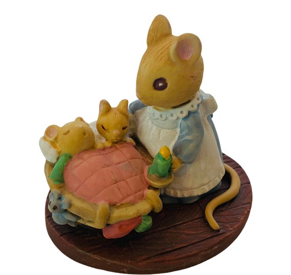 Forest Friends Mouse Figurine Miniature Mice Anthropomorphic | Etsy
