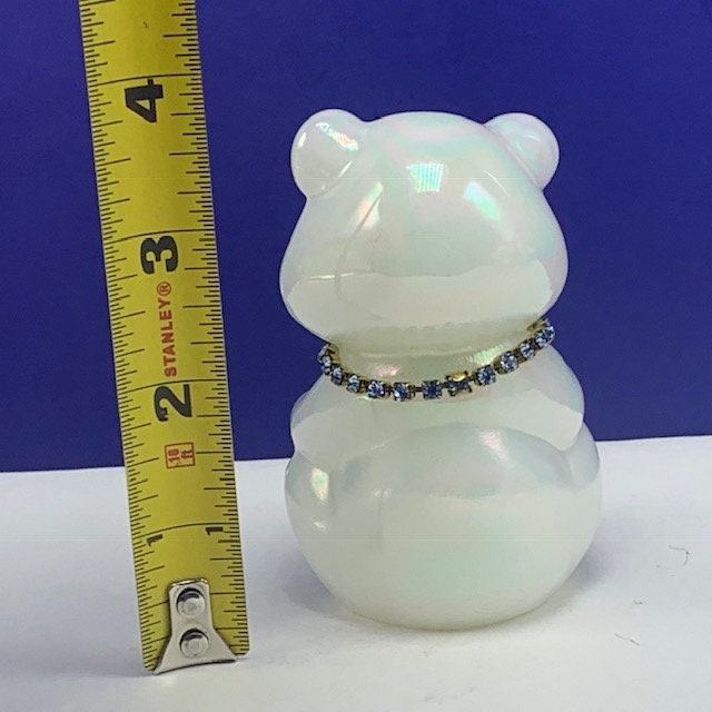 FENTON TEDDY BEAR Vintage Birthday Glass Figurine Sculpture - Etsy