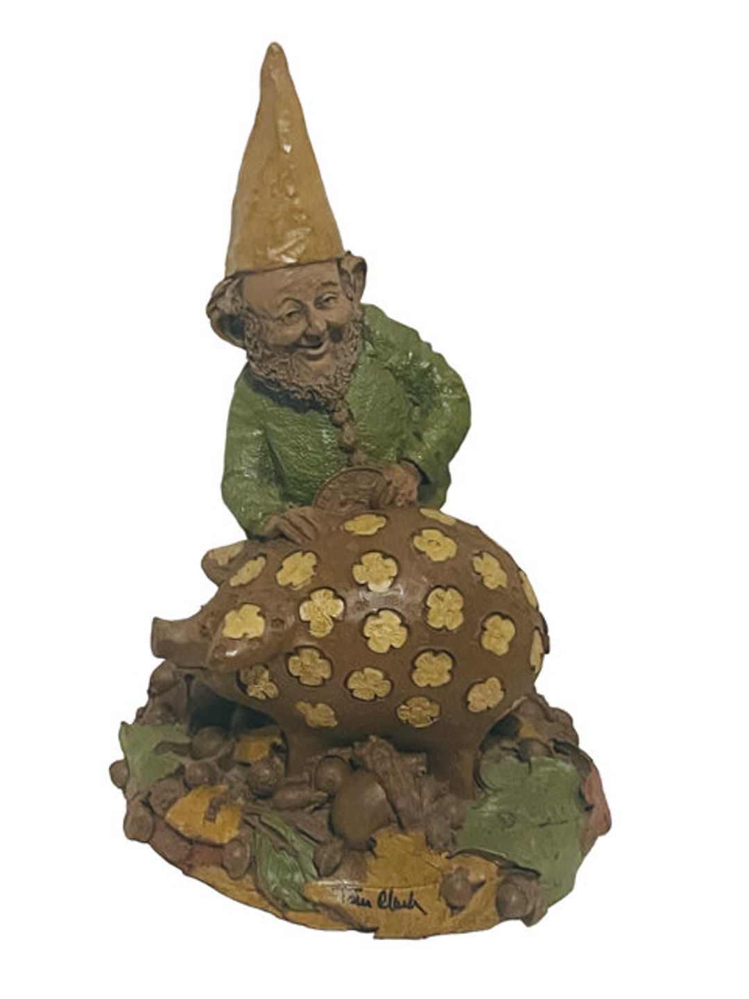 Tom Clark Figurine Gnome Elf SIGNED Sculpture Cairn CD Country Fair Pig ...