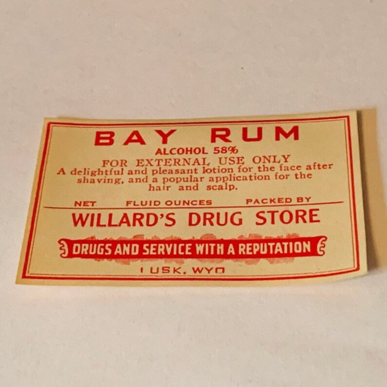 DRUGSTORE PHARMACY LABEL Antique Paper Ephemera Vintage Ww1 Era Wwi ...