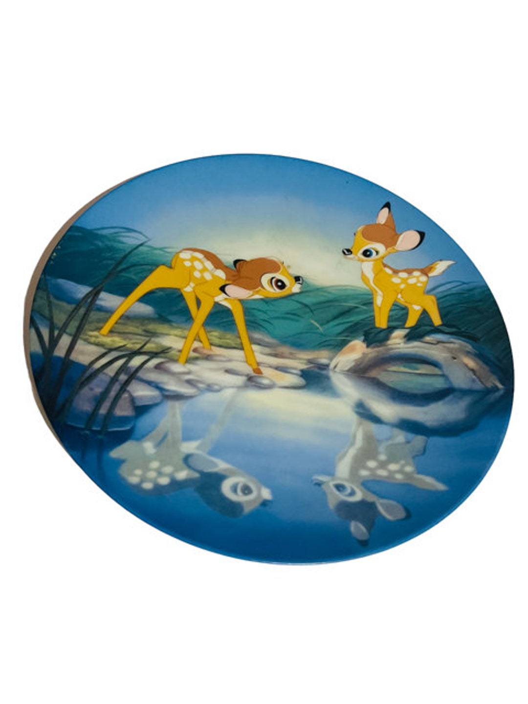 Walt Disney Collectors Plate Figurine Knowles Bashful Bambi Faline ...