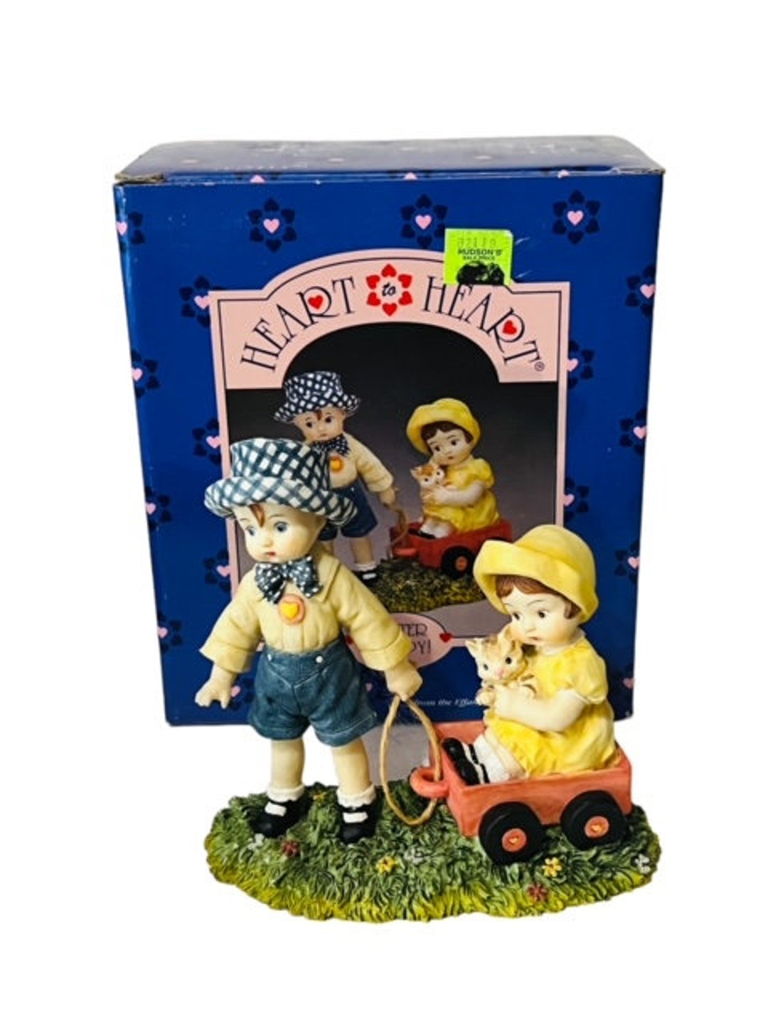 Effanbee Doll Company Figurine Heart Box Sculpture Faster Skippy Wagon ...