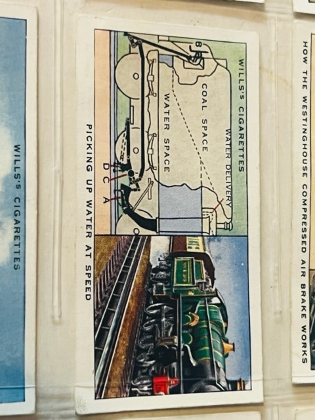 Railroad Card Train Railway Equipment 1938 HO WD Wills Imperial Water ...