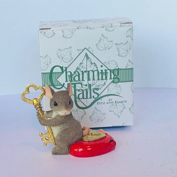 CHARMING TAILS FIGURINE Fitz and Floyd vintage collectible mice mouse ...
