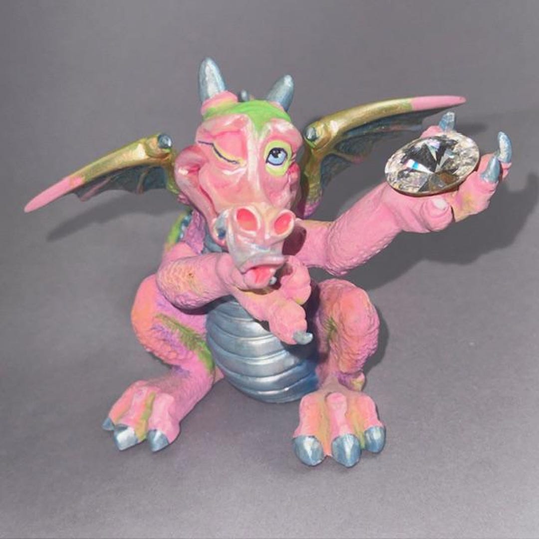 Vintage Franklin Mint Mood Dragon Figurine Birthstone Anthropomorphic ...
