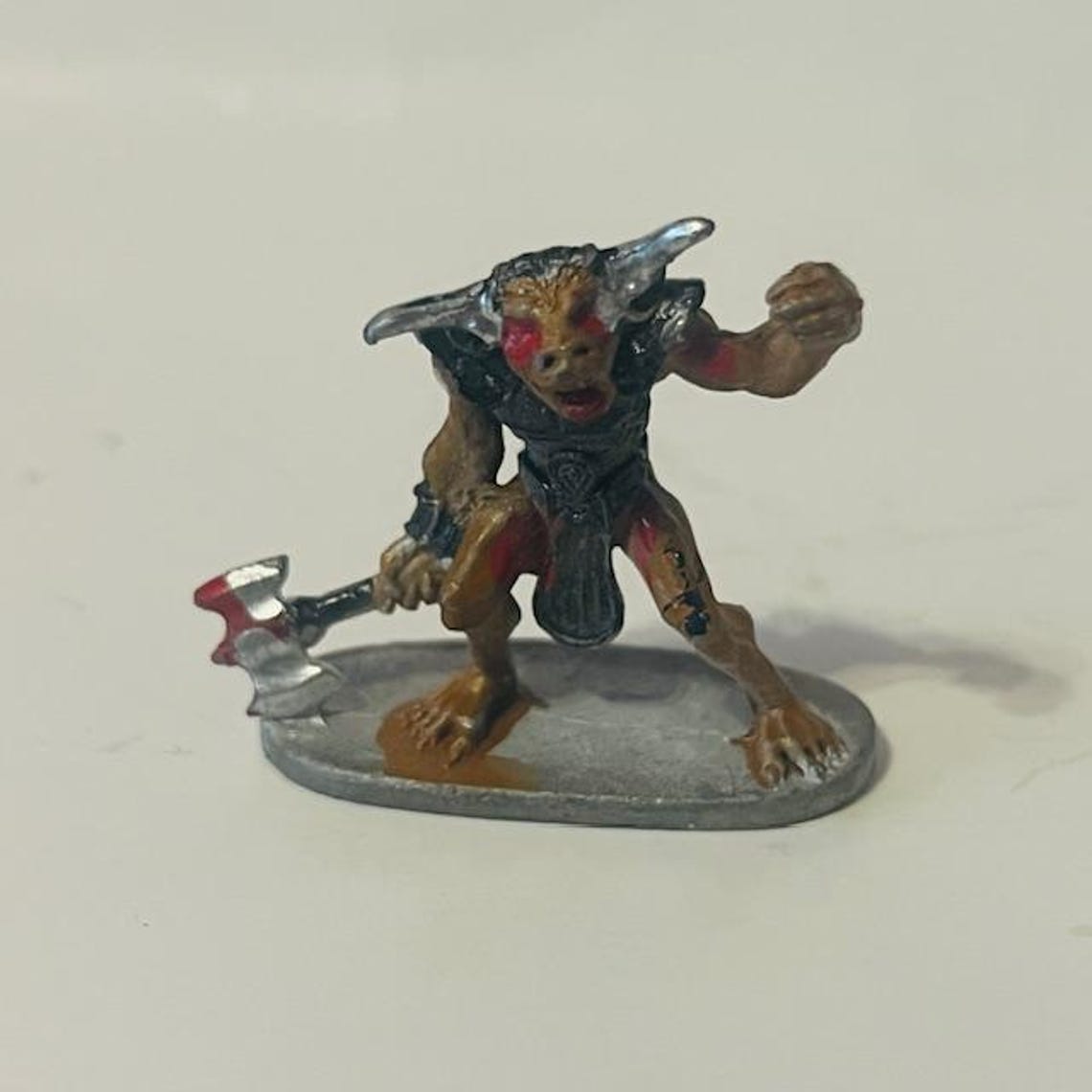 Grenadier Pewter Figure 1985 Dungeons Dragons Painted D&D Minotaur ...