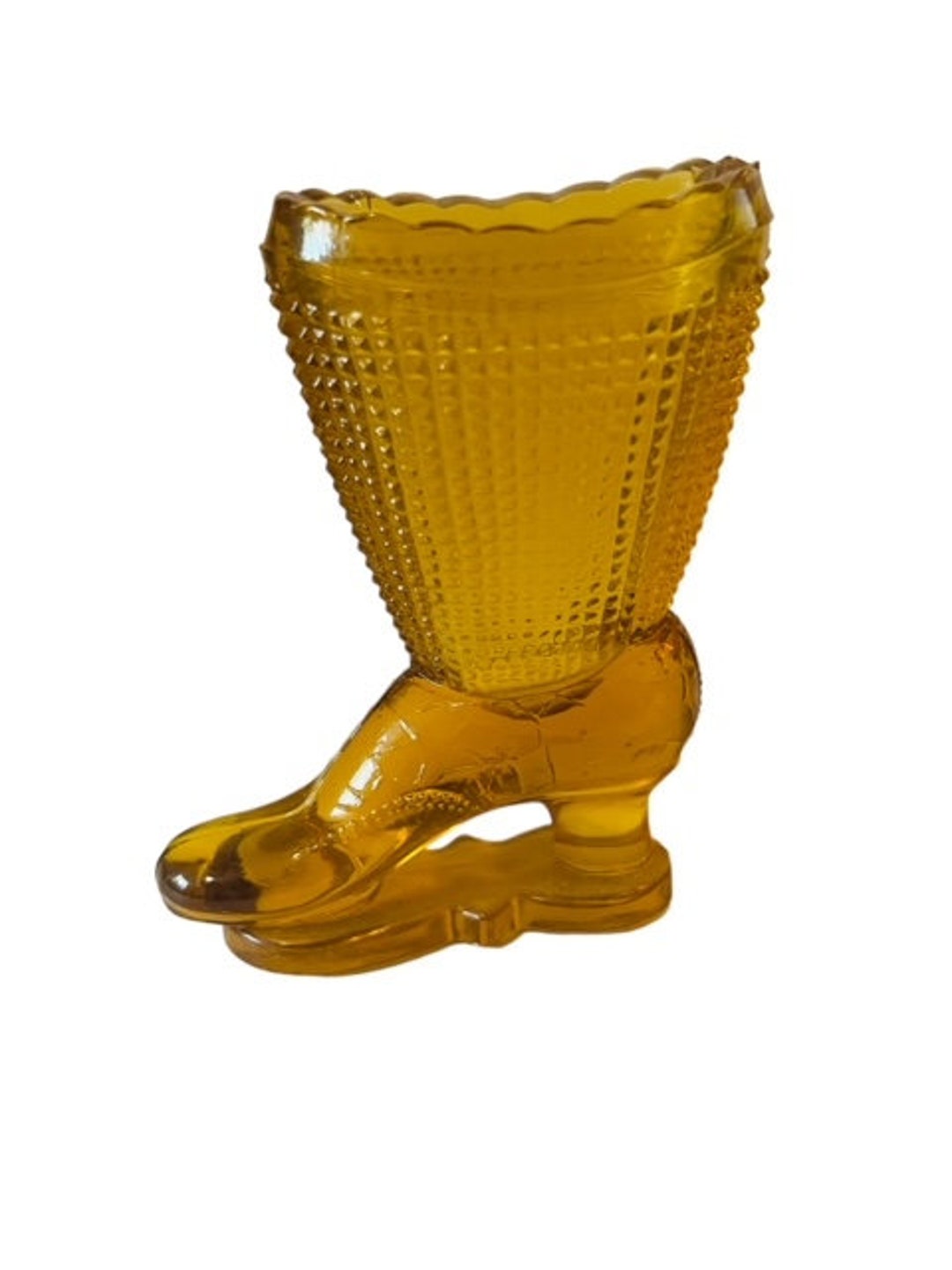 Fenton Glass Boot Shoe Heel Slipper Figurine Boyds Westmoreland Vtg ...