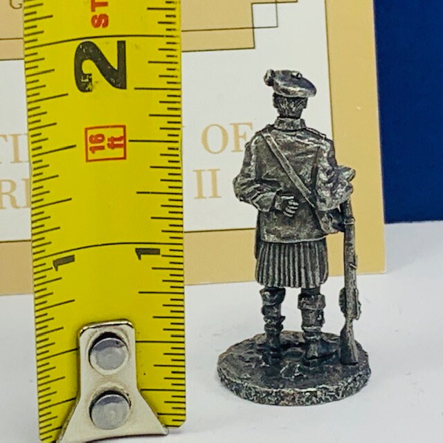 FRANKLIN MINT PEWTER The fighting men of world war ii 2 two miniature ...