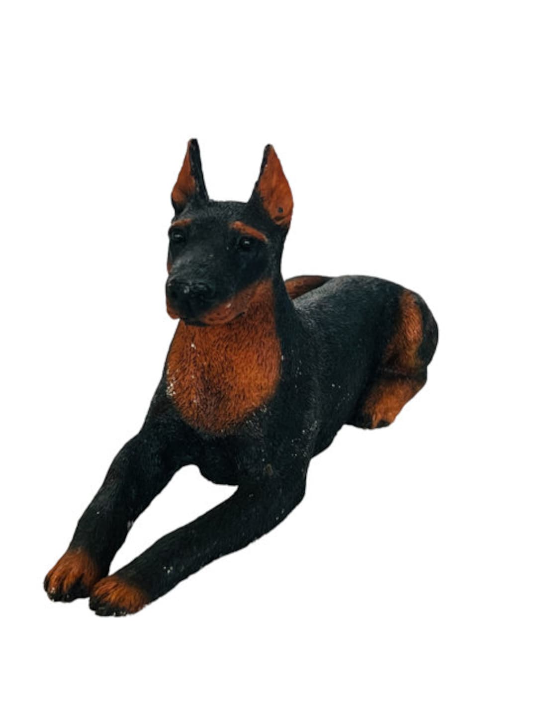 Dog Figurine Puppy Puppies Castagna Italy Sculpture Vtg Dobermann ...