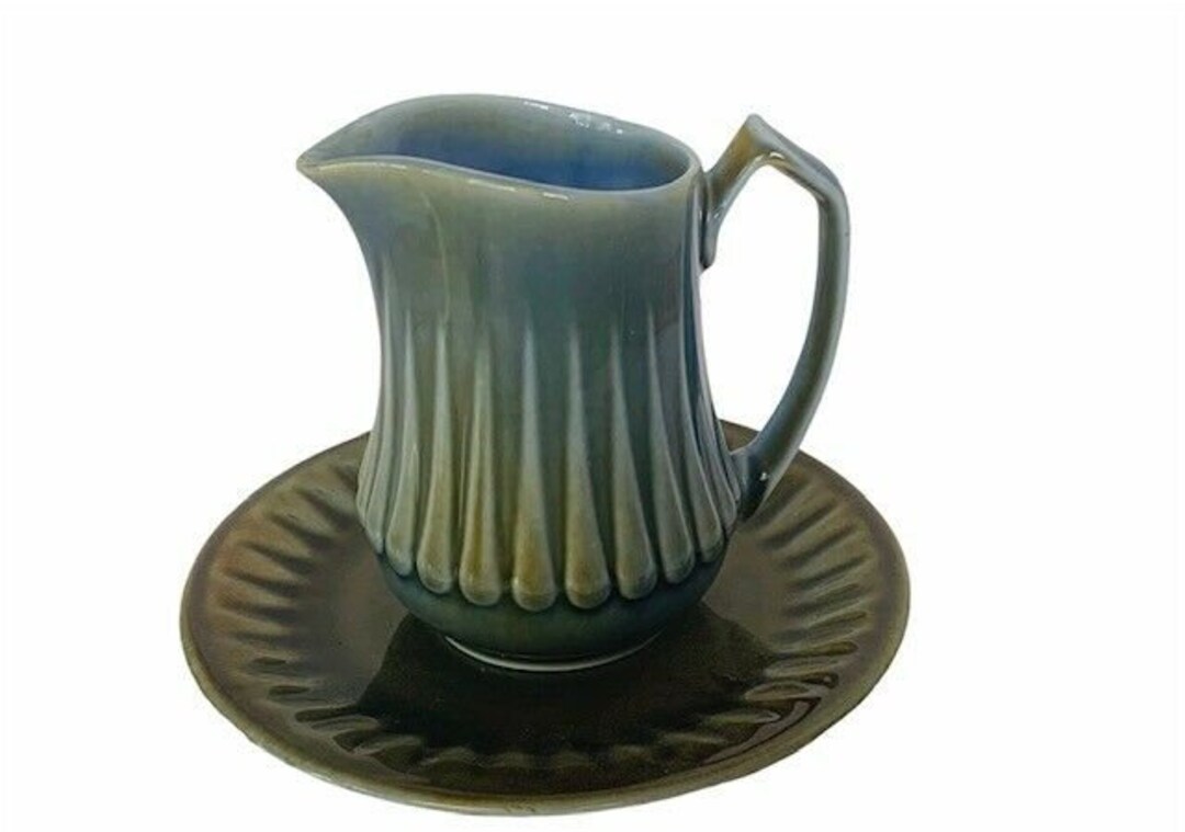 Wade Irish Porcelain Pitcher With Plate Ireland Vtg Shamrock Cup ...
