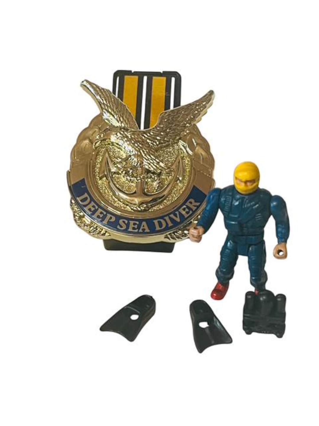 Men of Medal Figure Toy Vtg 1988 Mattel Soldier Deep Sea Diver Belt ...