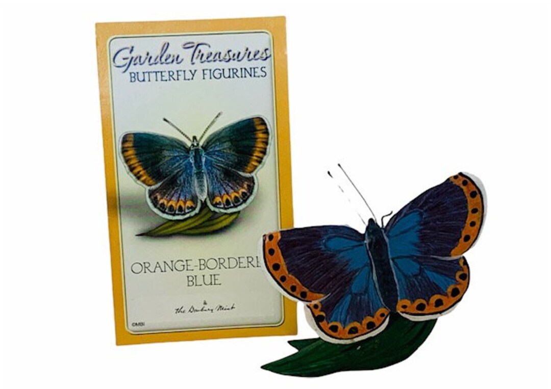 Danbury Mint Garden Treasures Butterfly Moth Figurine Miniature Resin ...