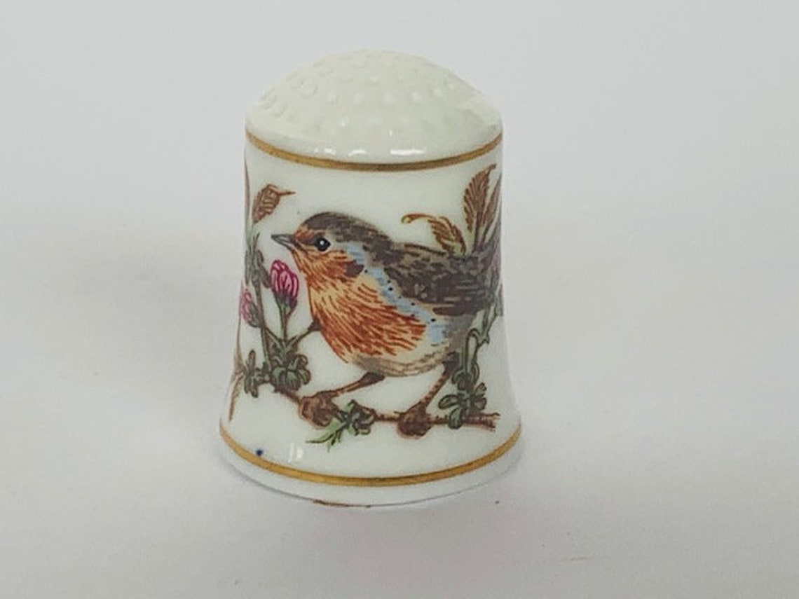FRANKLIN MINT THIMBLE Songbirds of World Song Bird Robin Hill - Etsy