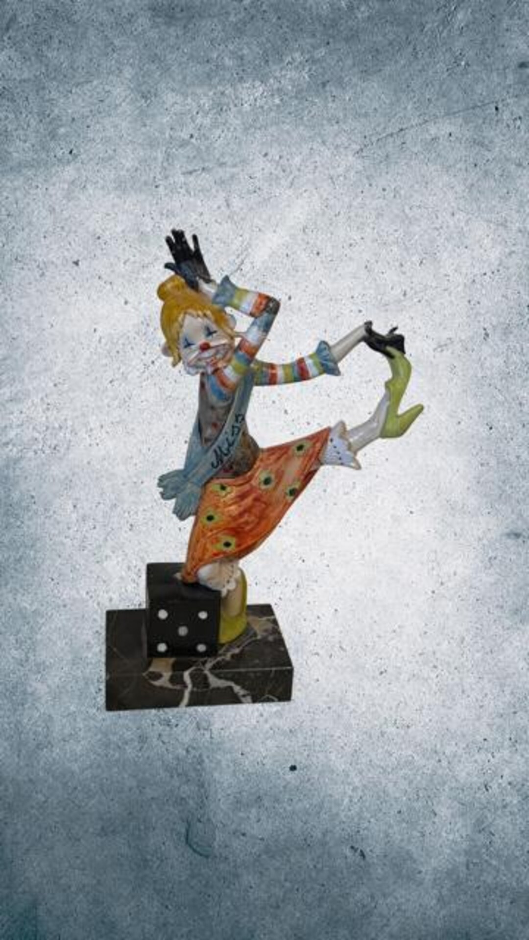 Vintage Roman Fontanini Clown Figurine Depose Carrara Circus Carnival ...