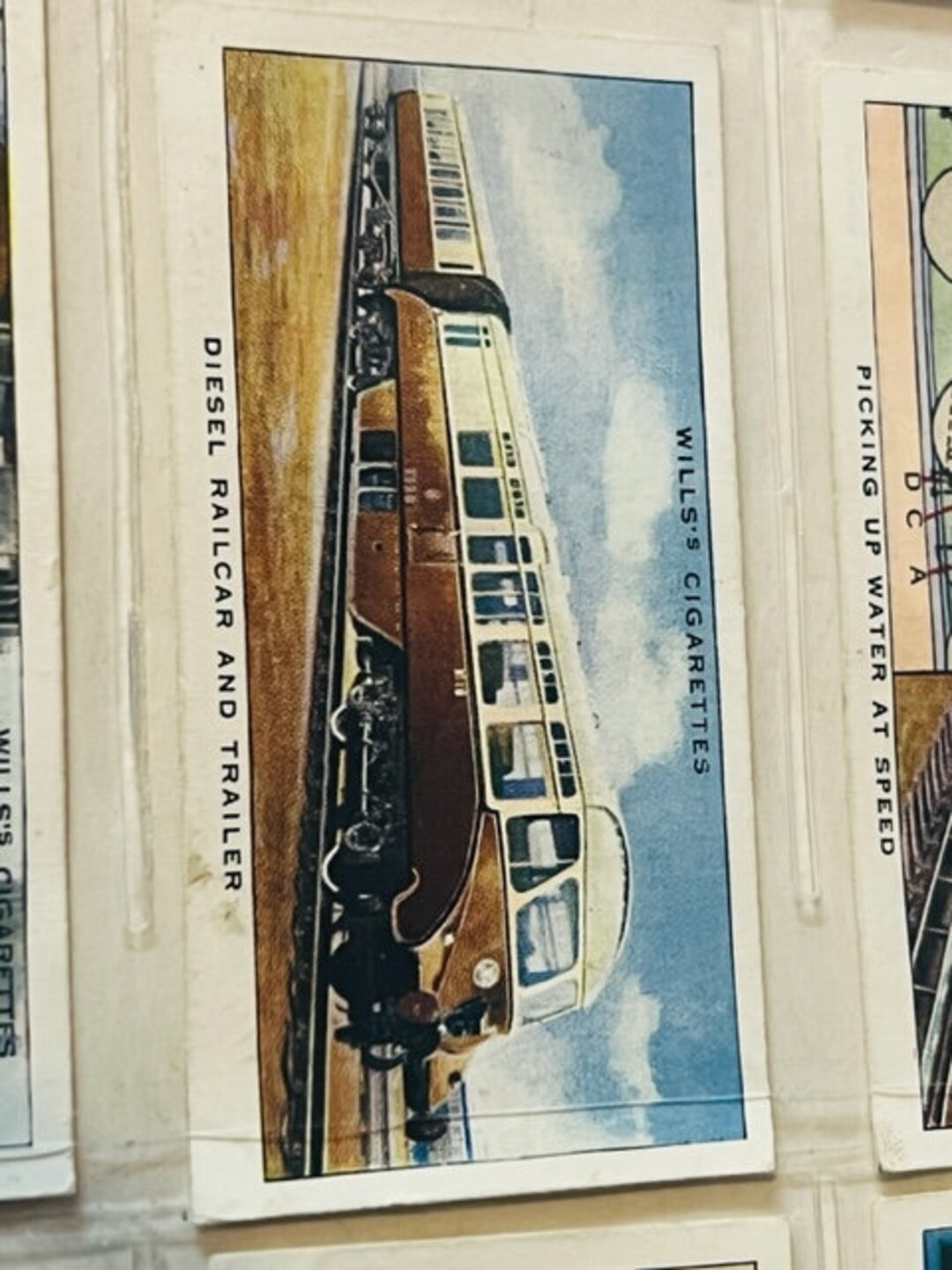 Railroad Card Train Railway Equipment 1938 HO WD Wills Imperial Diesel ...