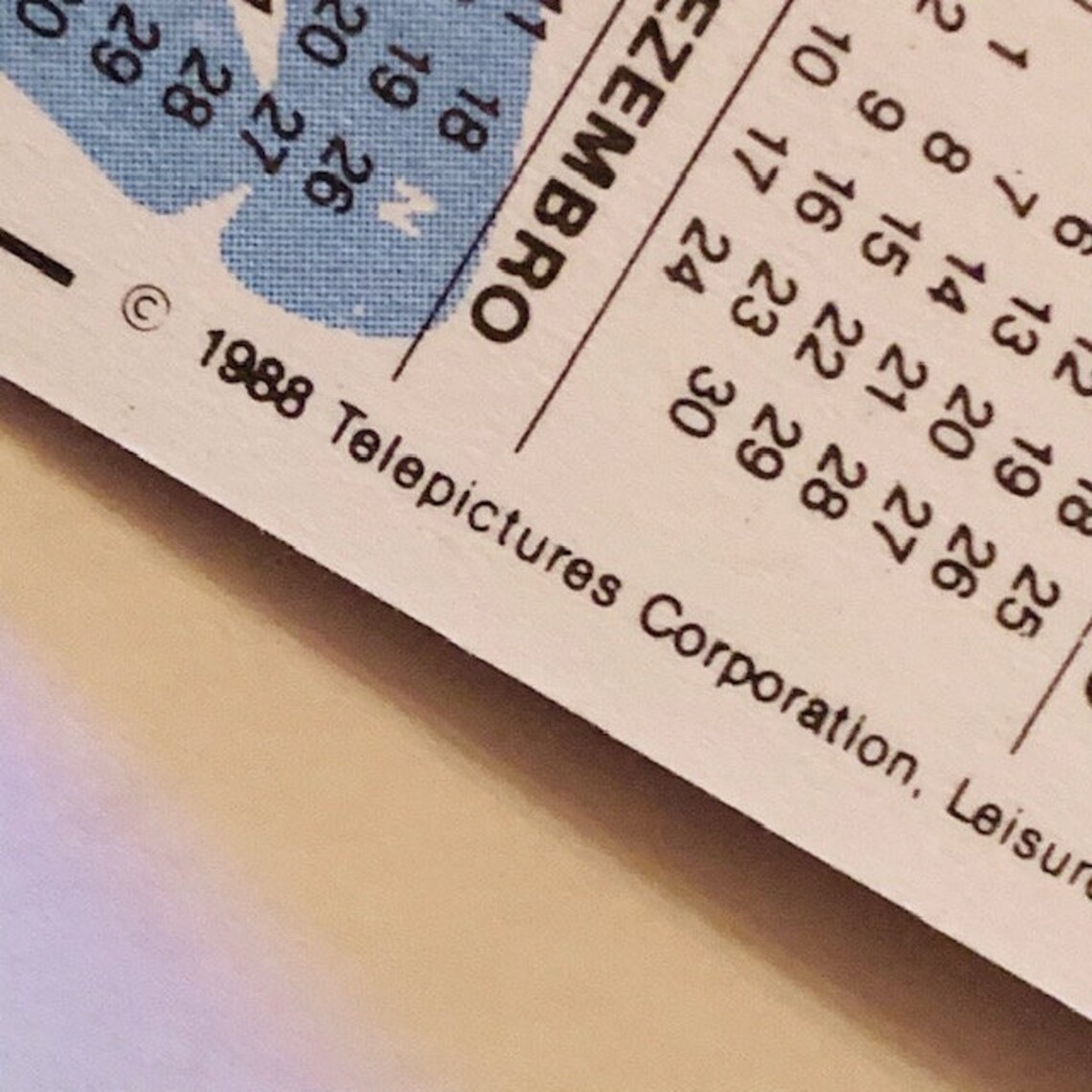 THUNDERCATS VINTAGE CALENDAR 1988 ljn card action figure toy | Etsy