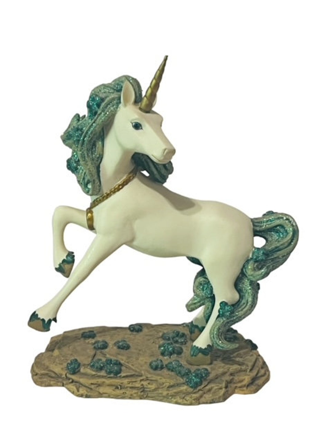 Unicorn Figurine Pegasus Hamilton Collection Emerald Isle May Love Last ...