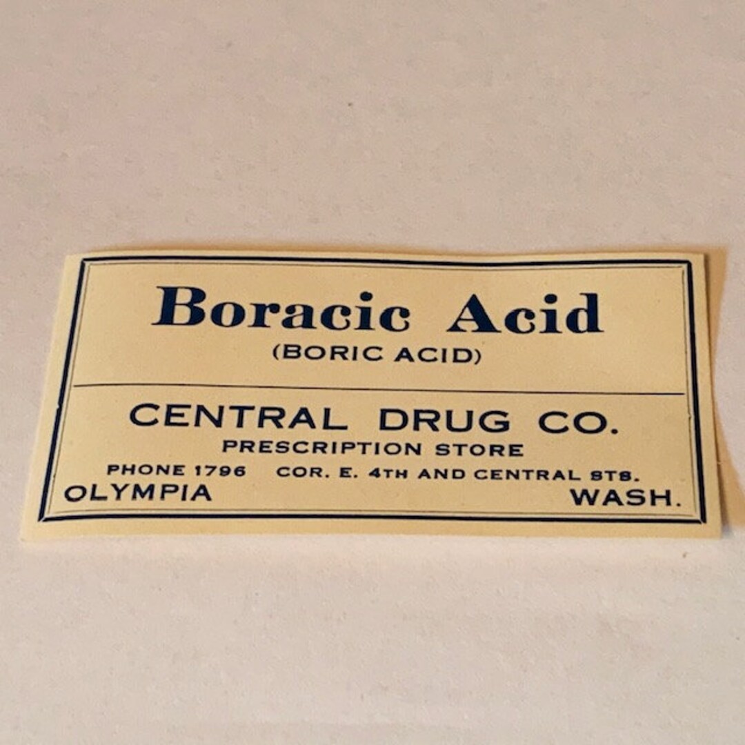 DRUGSTORE PHARMACY LABEL Drug Store Antique Paper Ephemera Vintage Ww1 ...