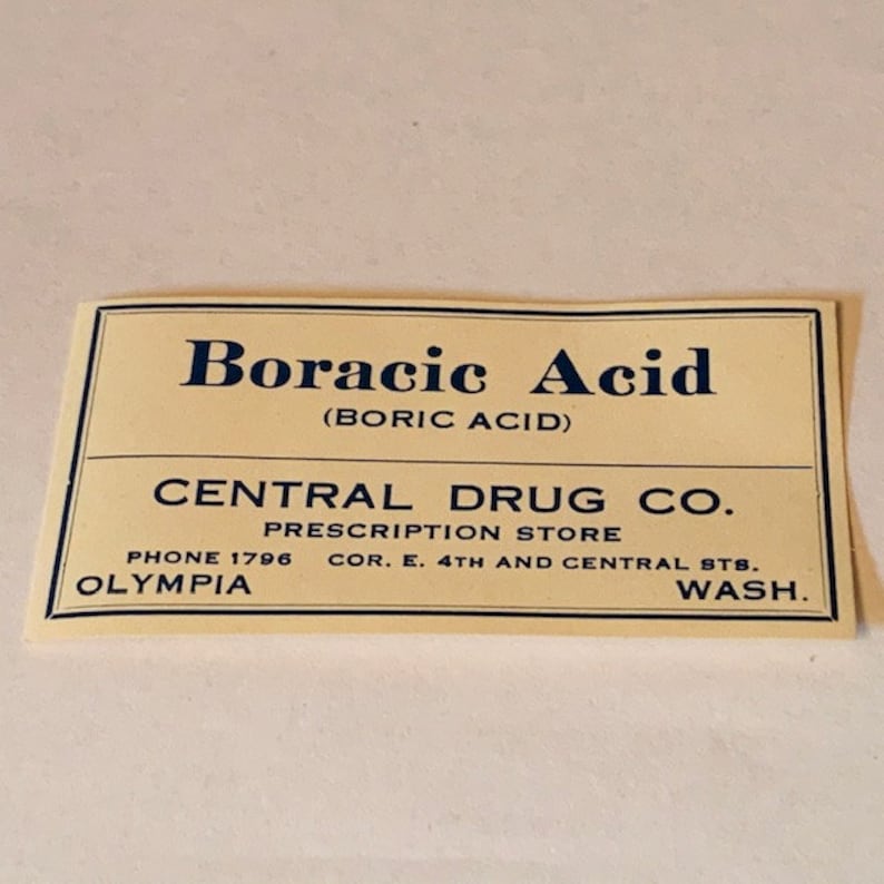 DRUGSTORE PHARMACY LABEL Drug Store Antique Paper Ephemera Vintage Ww1 ...