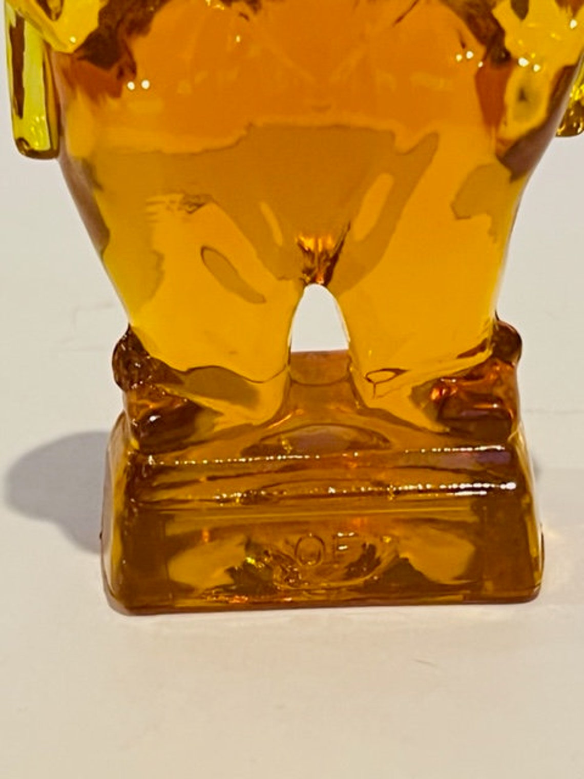 Circus Clown Figurine Carnival Gift Sculpture Amber Glass Waterford ...